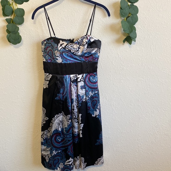 Studio Y | Dresses | Vintage Y2k Satin Paisley Print Party Dress | Poshmark